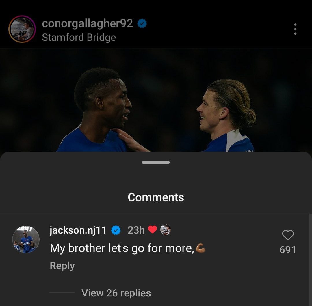 Nicolas Jackson sends message to Conor Gallagher following Sheffield win